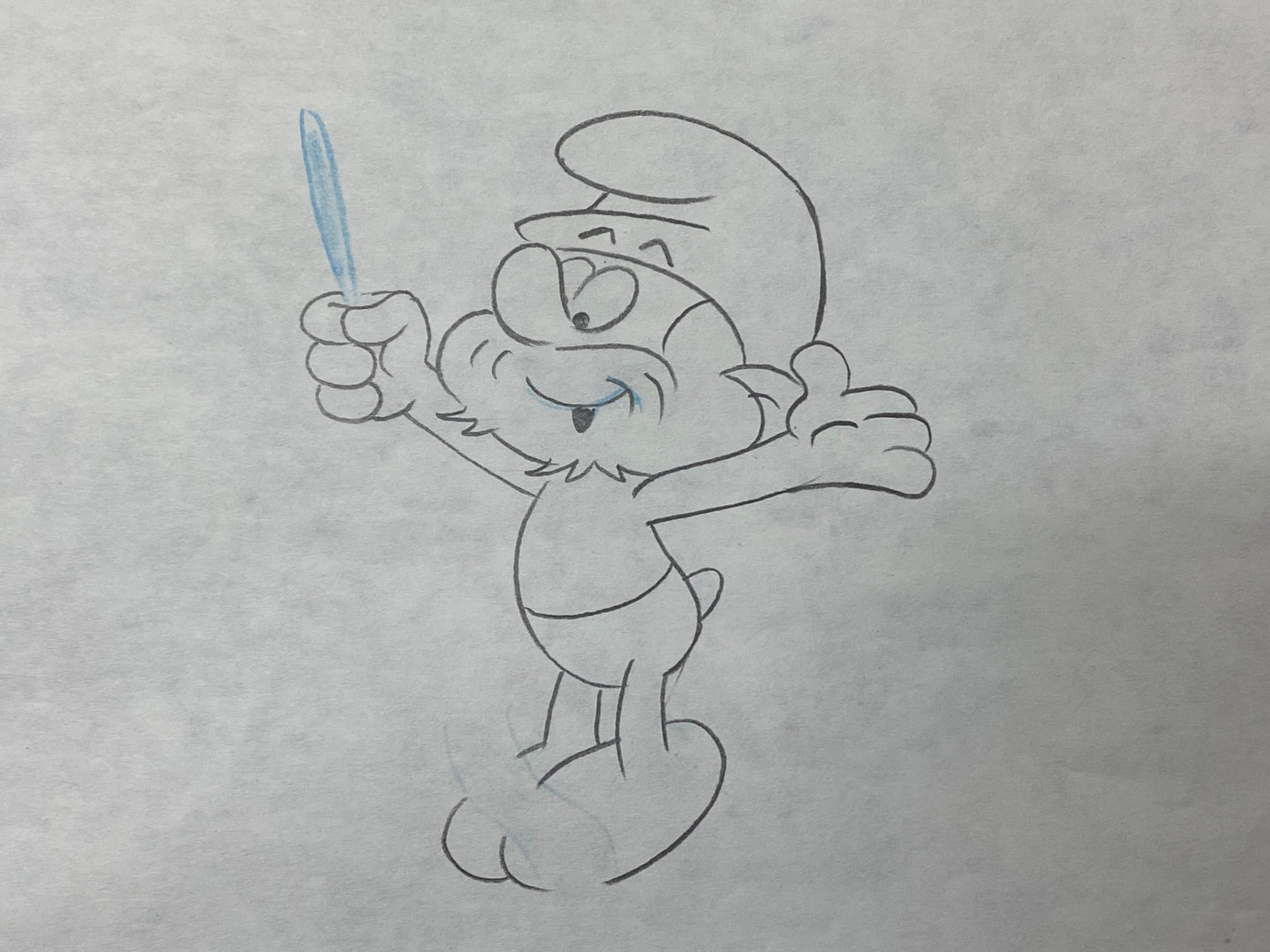 Papa Smurf And Smurfette Drawings